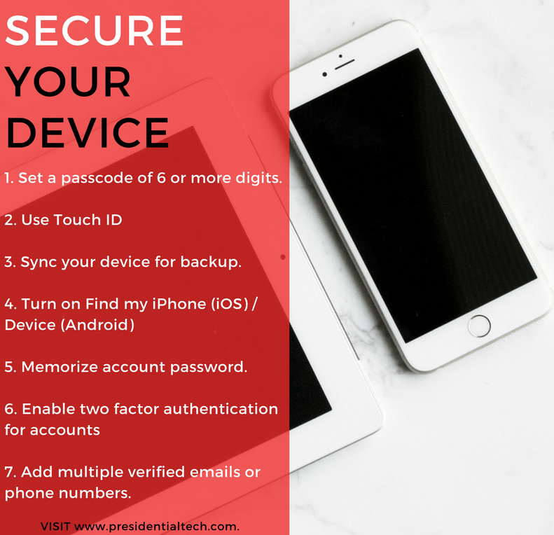 7 Steps to Secure your Device – Presidential Tech